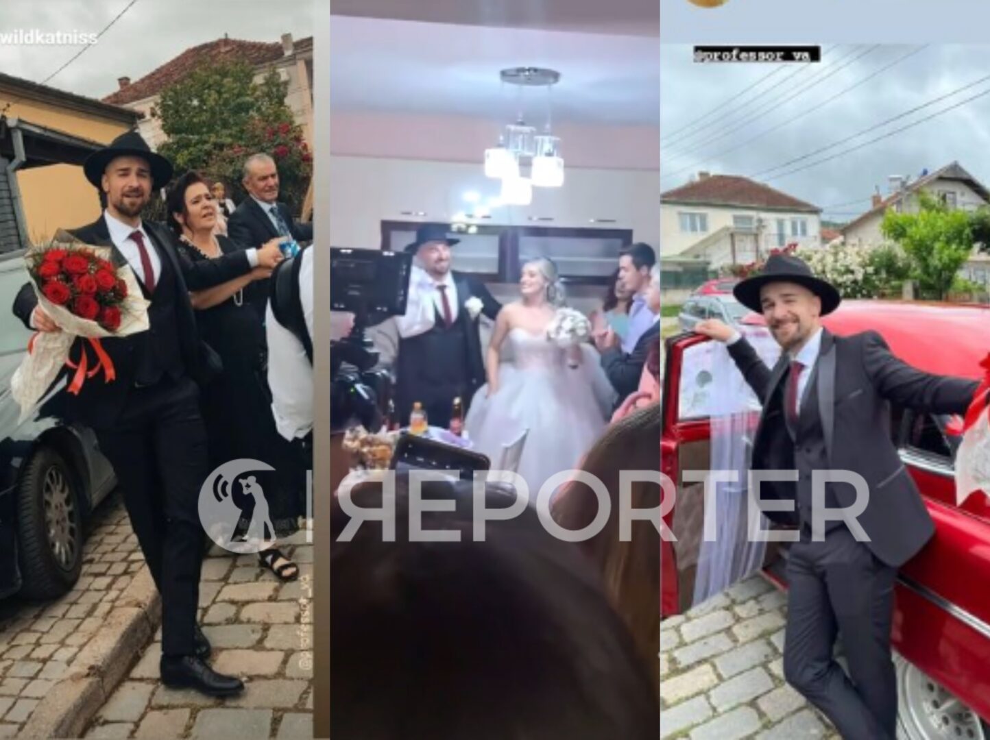 (Видео) Со сите адети, чочеци и црвен олдтајмер се ожени Виктор Апостоловски: Одам по невестата ...