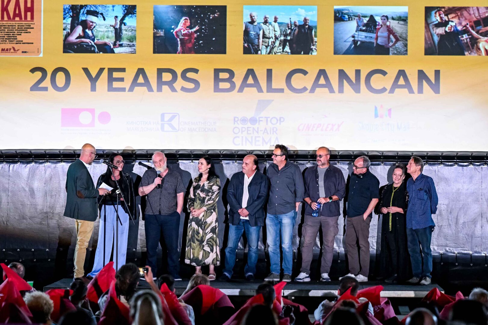 „Балканкан“ прослави 20 години со проекција под отворено небо, режисерот Митревски со видео ...